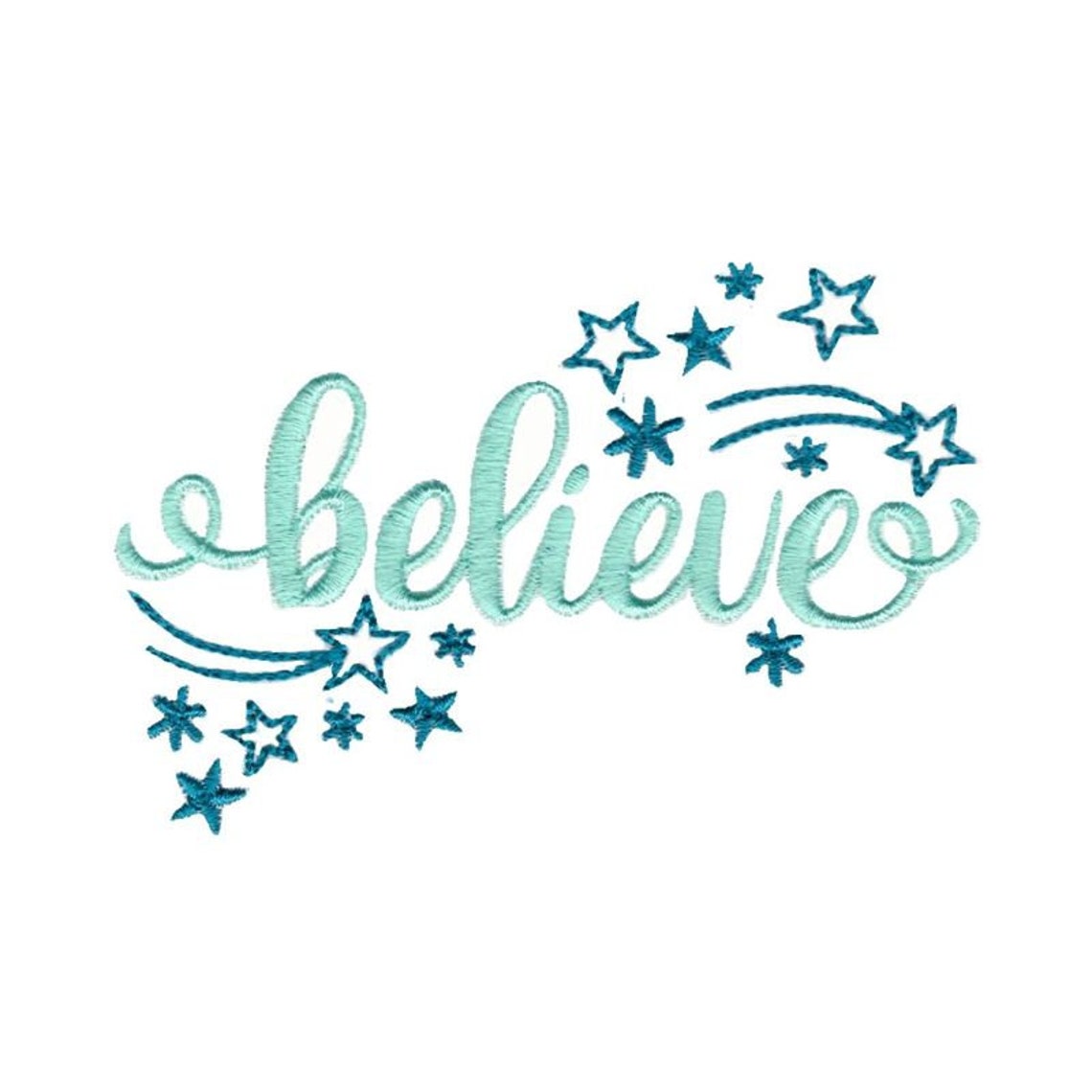 Believe - Machine Embroidery Design - 4x4 5x7 6x10 8x8 Sizes Included ...