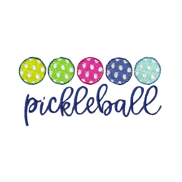 Pickleball Embroidery Designs - Etsy