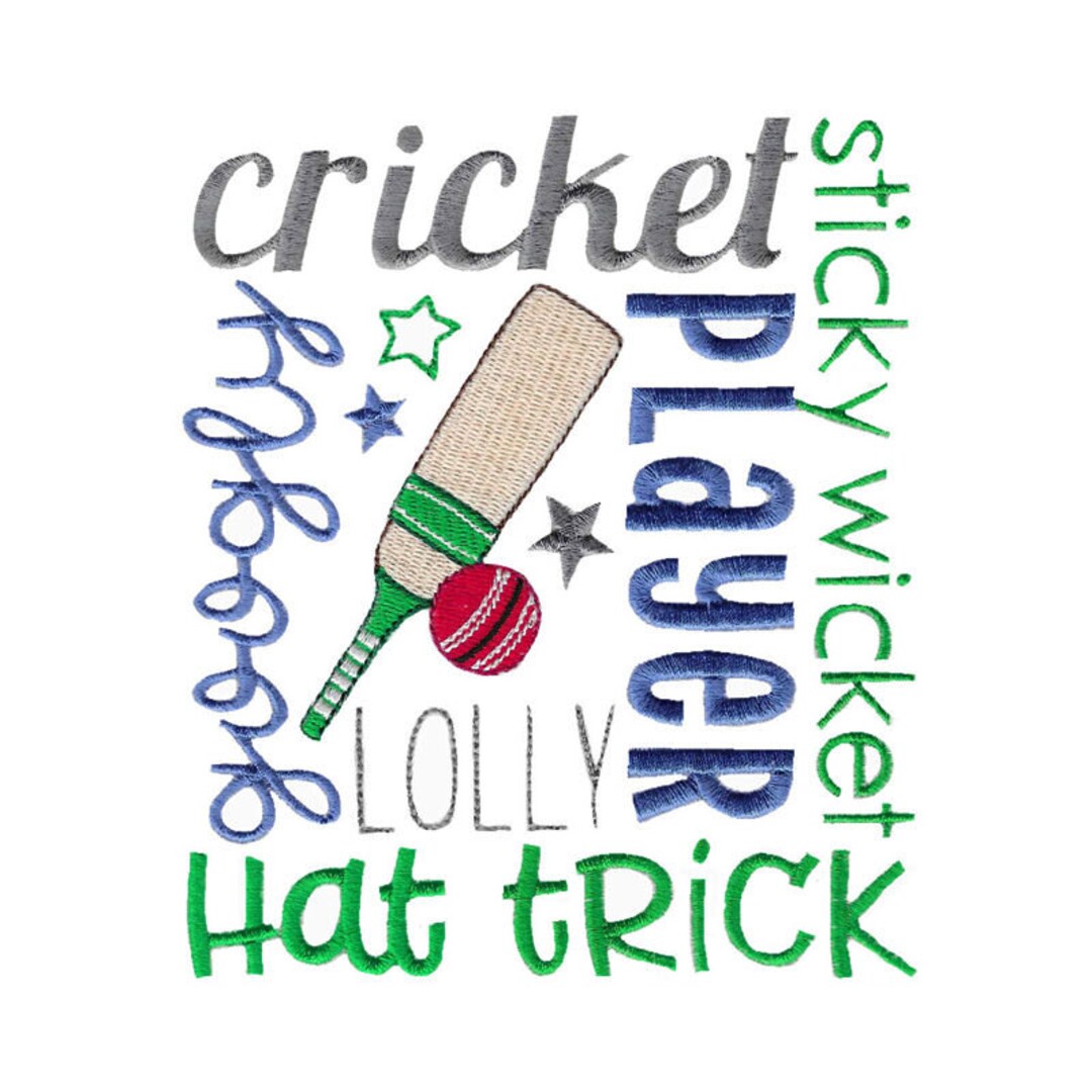 Cricket Subway Art - Machine Embroidery Design - 5x7 6x10 8x8 Sizes ...