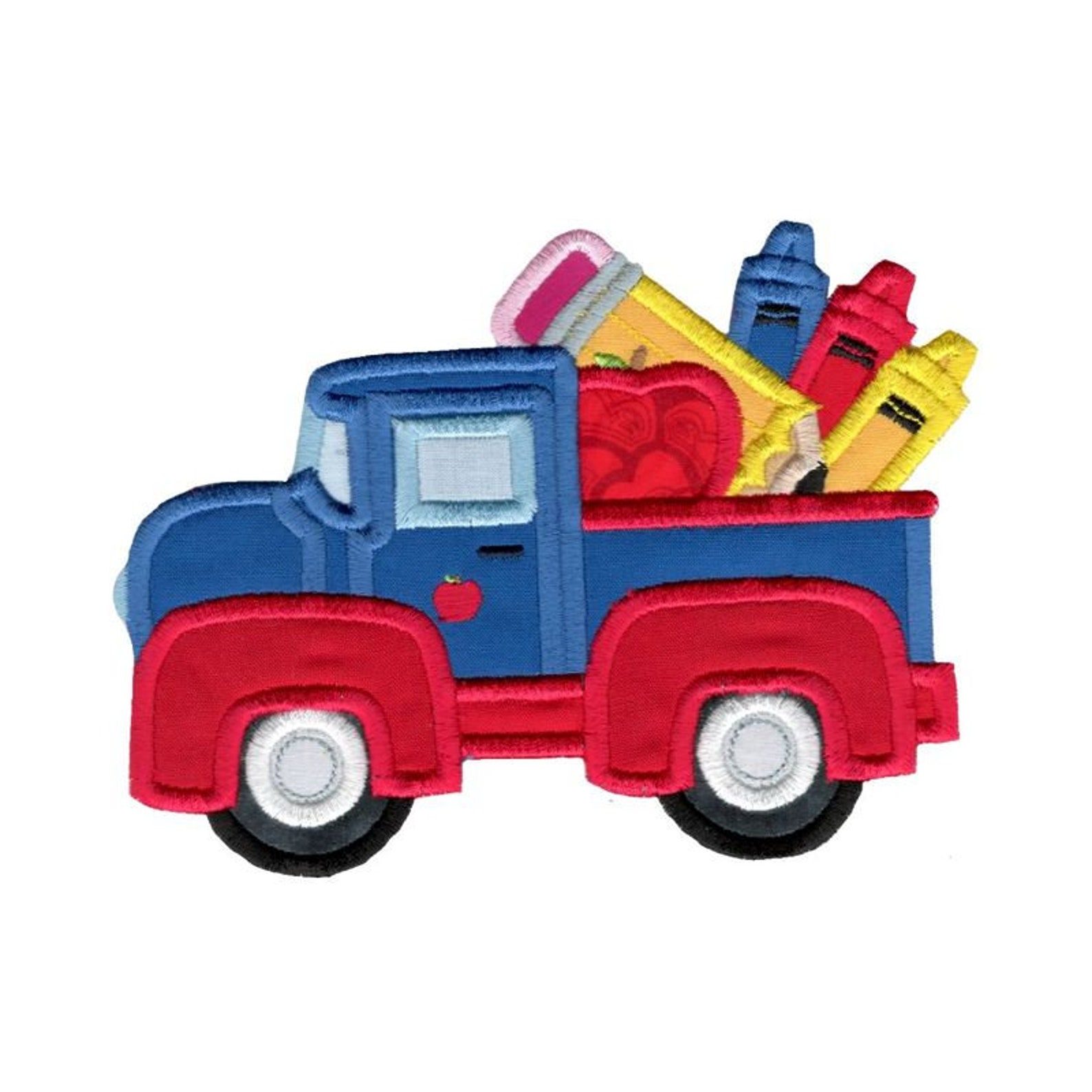 Back to School Applique Embroidery Design 5x7 6x10 & 8x8 - Etsy