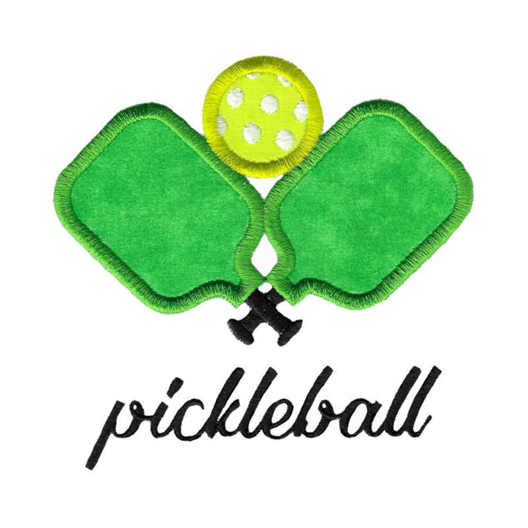 Pickleball Embroidery Design - 4x4 5x7 6x10 8x8 Sizes Included ...
