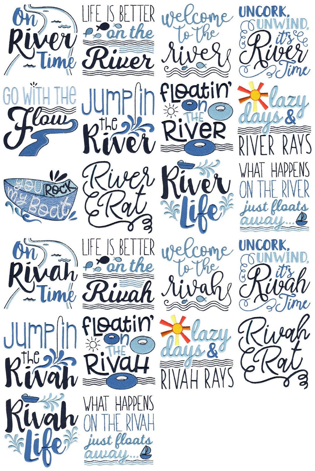 River House - 22 Machine Embroidery Designs - Multiple Sizes Included ...