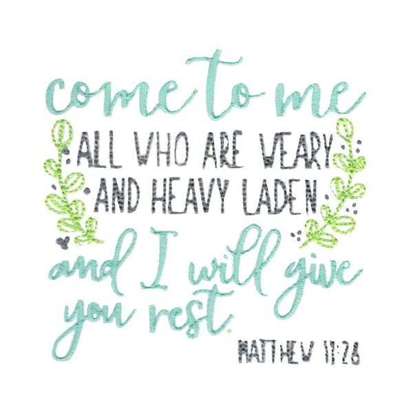 Matthew 11 28 - Etsy