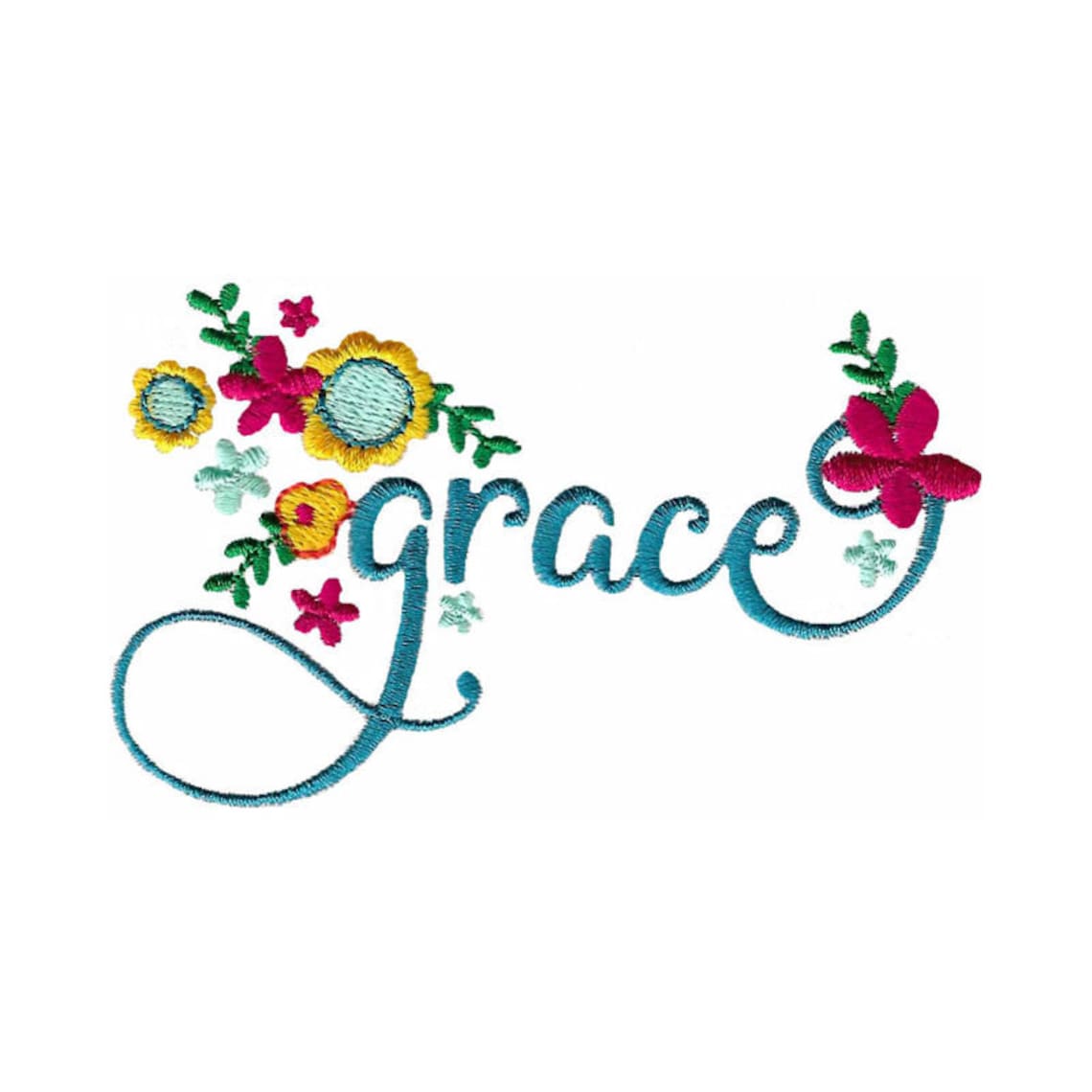 Grace Machine Embroidery Design - 4x4 5x7 Sizes Included - Religious ...