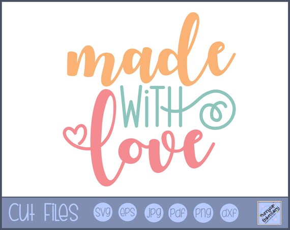 Made With Love SVG Personal and Small Business Use Baby | Etsy