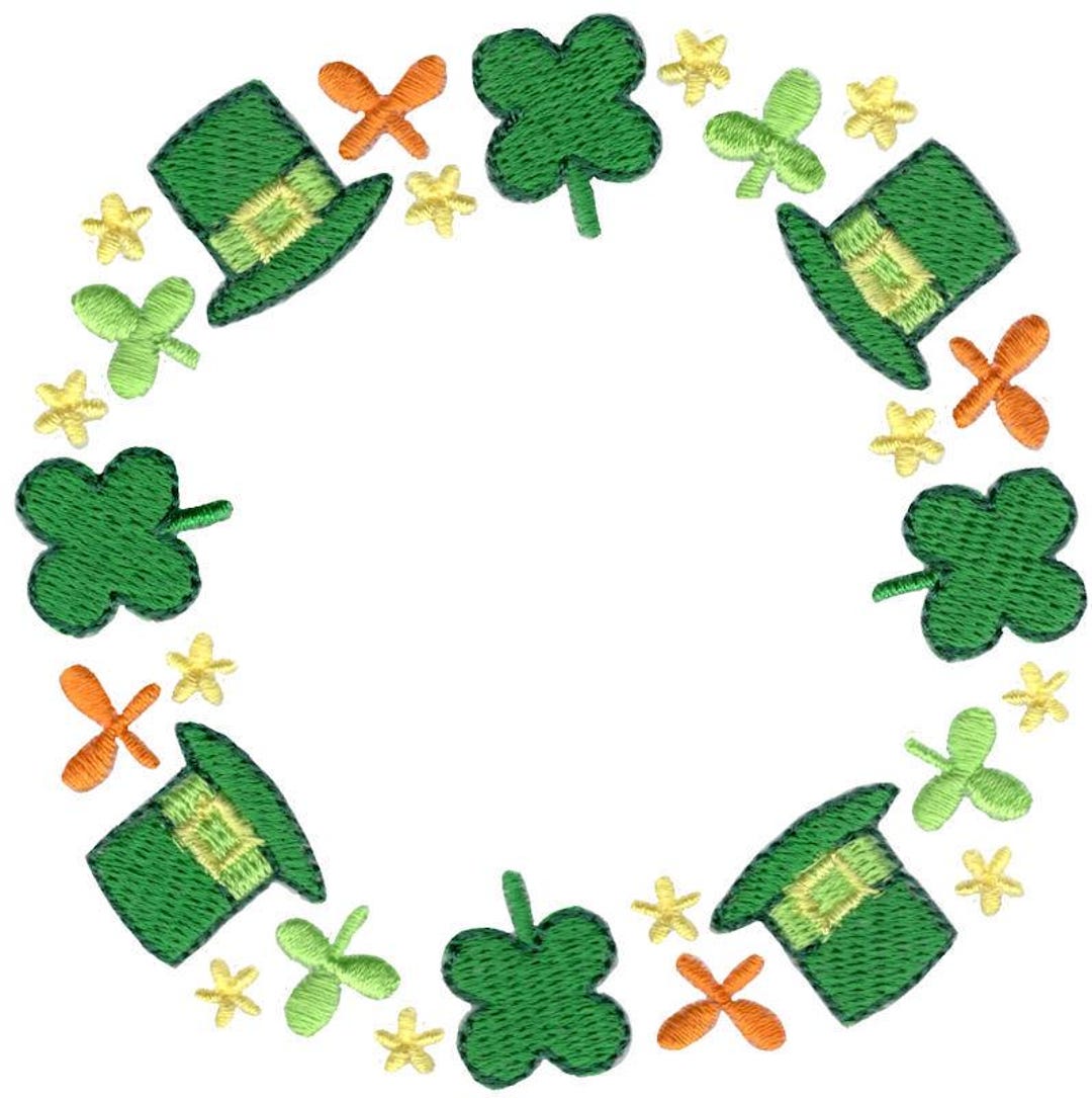 Irish Monogram Frame Embroidery Design - 4x4 5x7 6x10 8x8 Inch Hoop ...