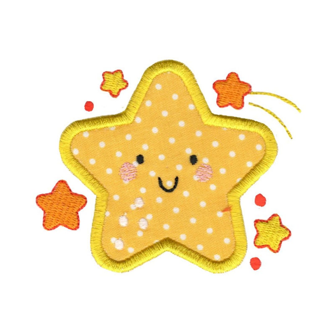Applique Star Embroidery Design - 4x4 5x7 6x10 8x8 Sizes Included ...