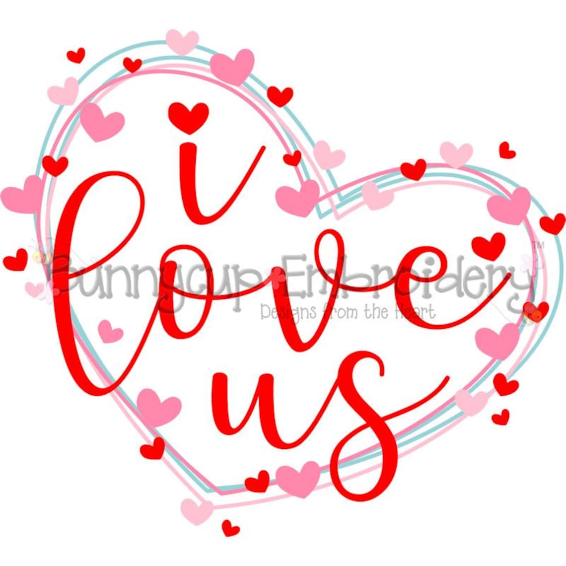 I Love Us Clipart and SVG File Personal and Small Business | Etsy