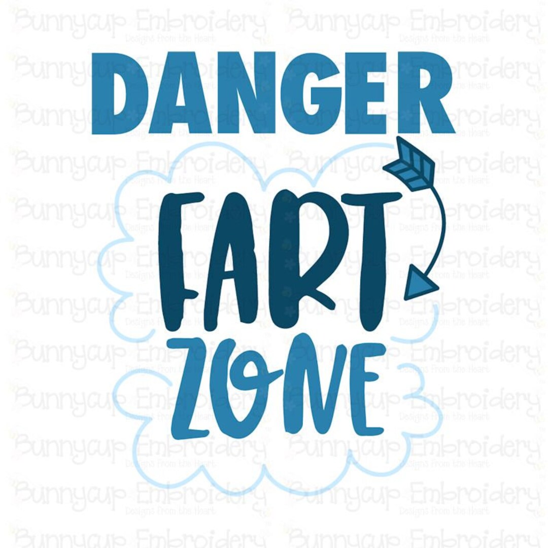 Danger Fart Zone Clipart and SVG Cutting File - Peronsal and Small ...