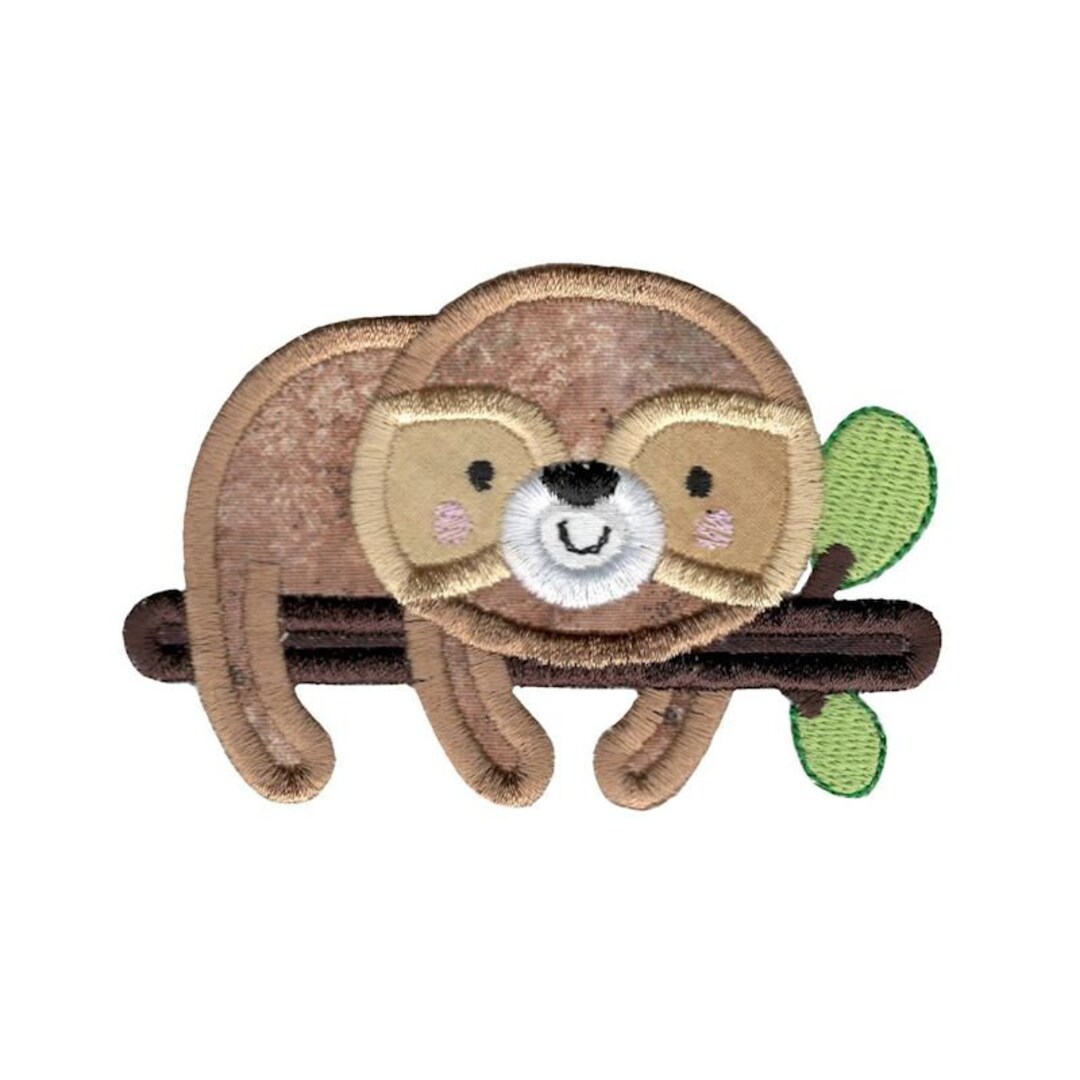 Sloth Applique Embroidery Design - 4x4 5x7 6x10 8x8 Sizes Included ...