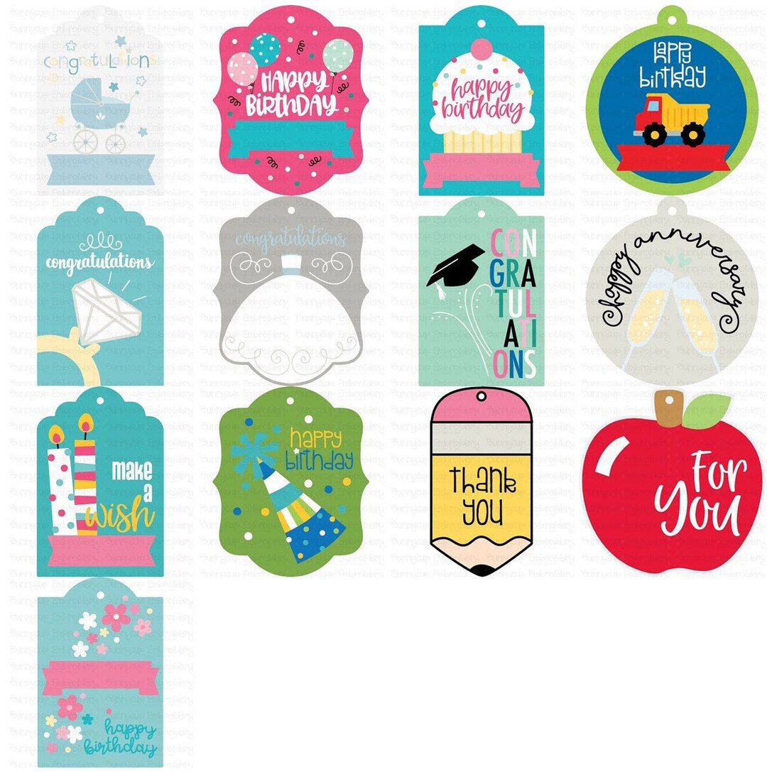 Cadeau balises SVG Bundle - Clipart, SVG, couper des fichiers ...