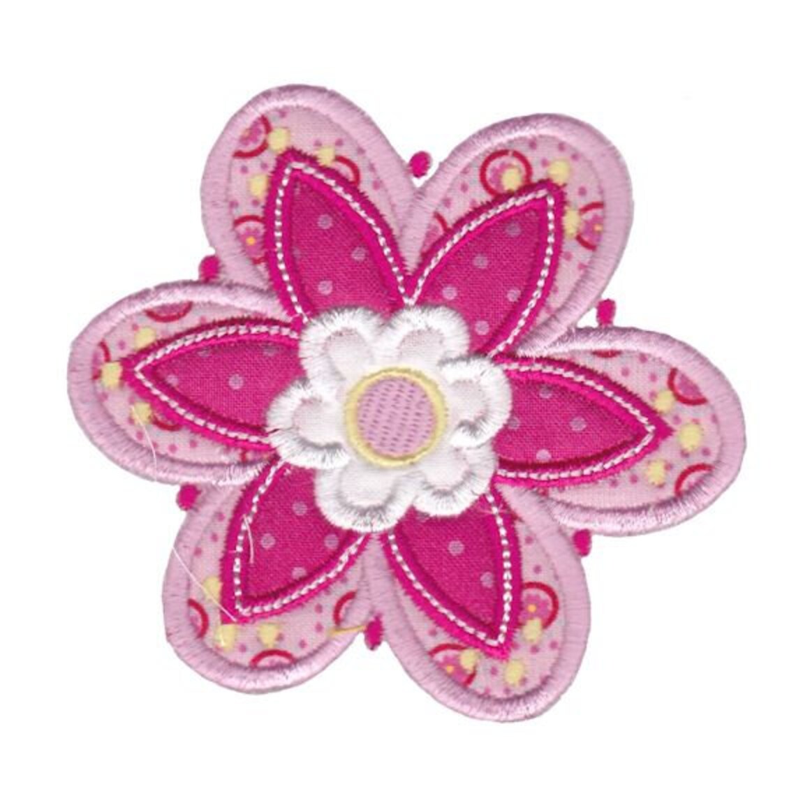 Cute Flower Applique Design 11 Machine Embroidery Design 4x4 5x7 6x10 ...