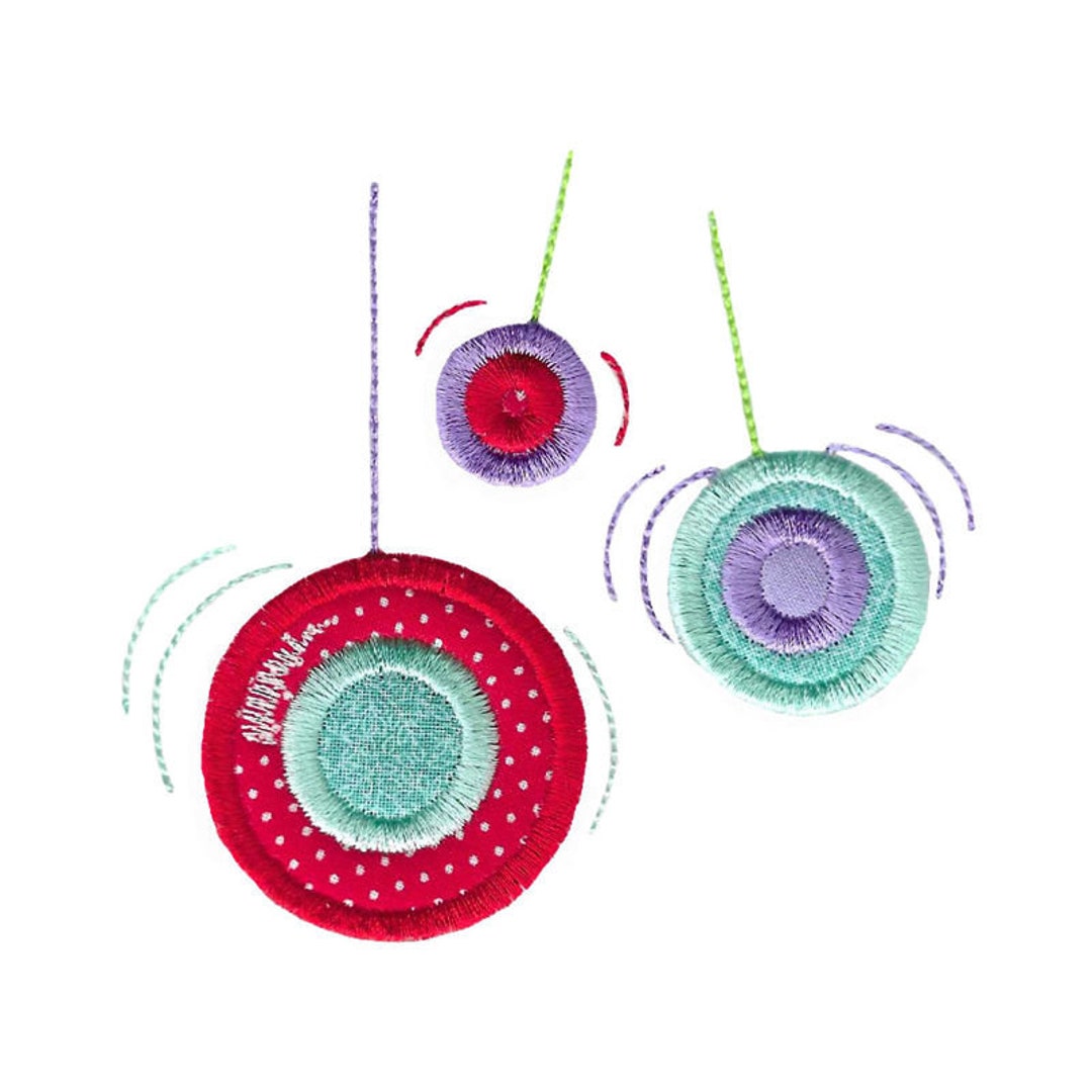 Cute Yo-yos Applique Embroidery Design - 4x4 5x7 6x10 8x8 Sizes ...