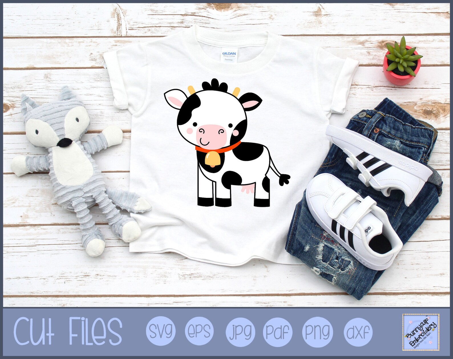 Boxy Cow SVG Personal and Small Business Use Farm Animal - Etsy