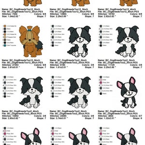 Dog Breeds Too - 12 Machine Embroidery Designs - 2, 3, 4 & 5 Inch Sizes ...