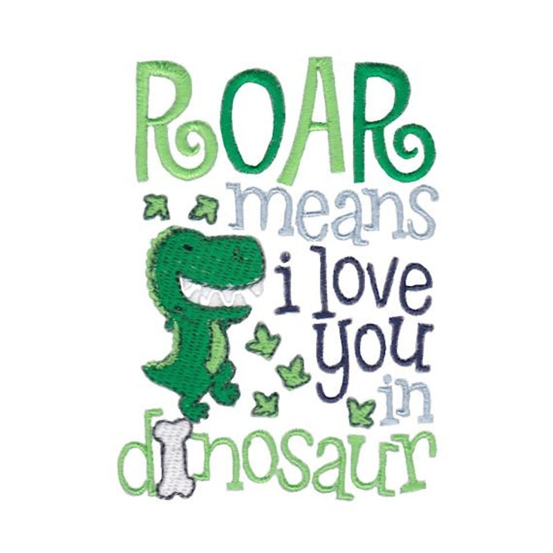 Roar Embroidery Design - Etsy UK