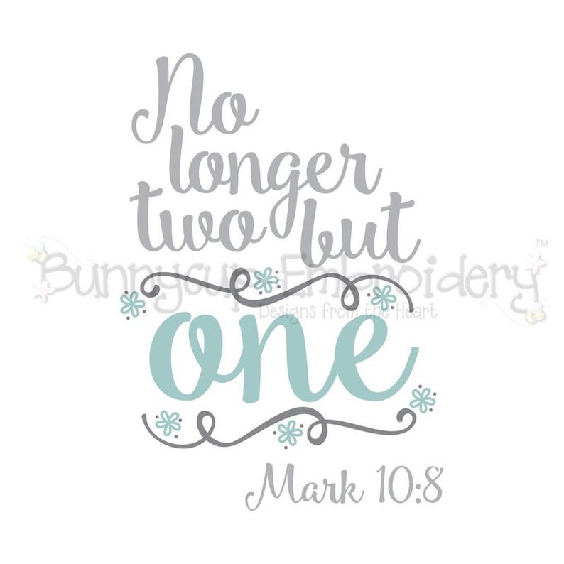 No Longer Two but One SVG Personal and Small Business Use - Etsy