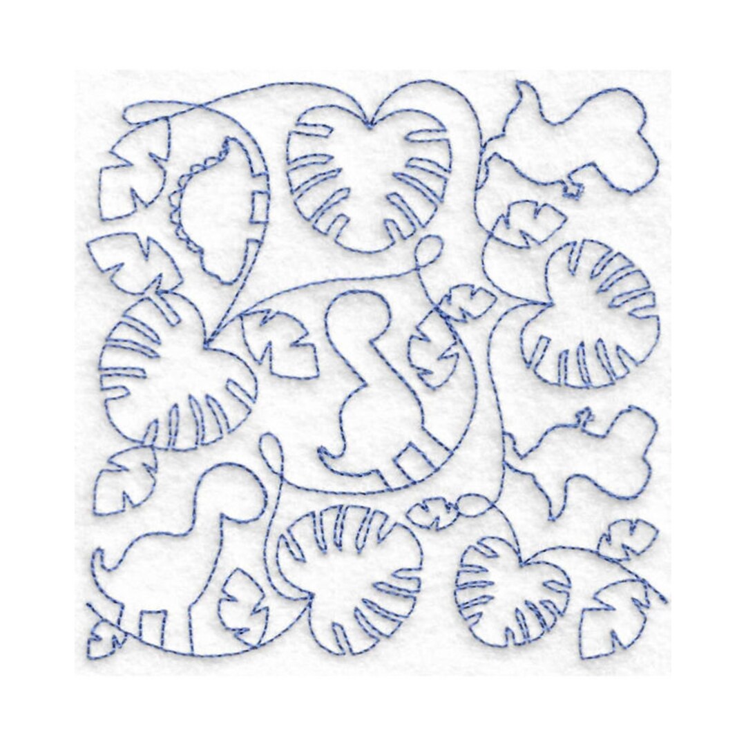 Dinosaur Quilt Block Embroidery Design - Multiple Sizes Included - E2E ...