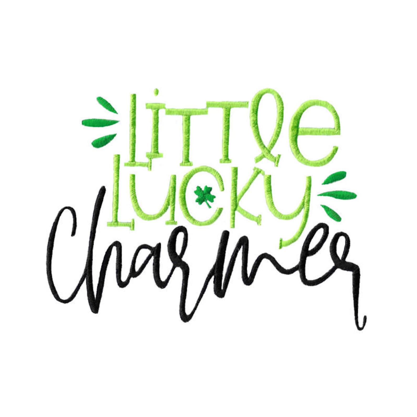 Lucky Little Charmer Embroidery Design 4x4 5x7 6x10 8x8 - Etsy