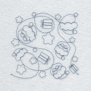 Santa Quilt Block - Digital Pantograph for Long Arm Quilting Machines ...