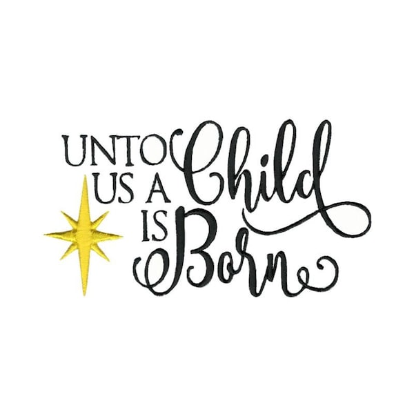 Unto Us a Child Is - Etsy