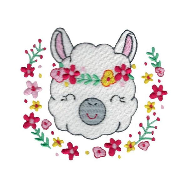 Llama Embroidery Design - Etsy