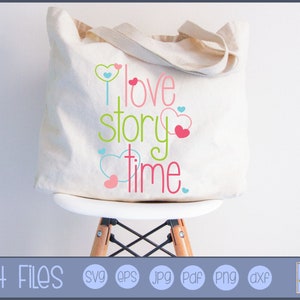 I Love Story Time SVG - Clipart and SVG File - Personal and Small ...