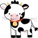 Boxy Cow SVG - Personal and Small Business Use - Farm Animal SVG, Cow ...