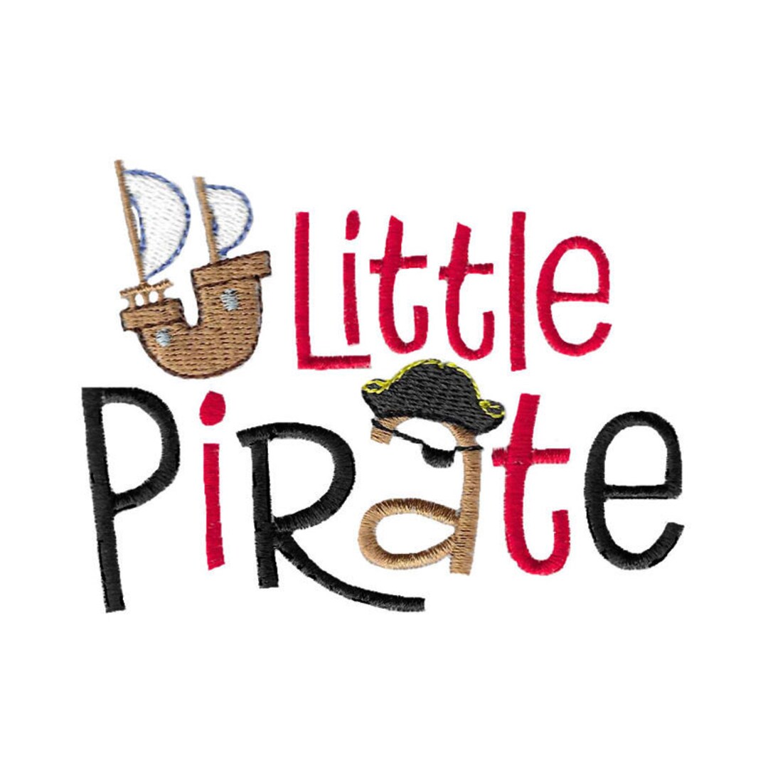 Little Pirate - Machine Embroidery Design - 4x4 5x7 Sizes Included ...