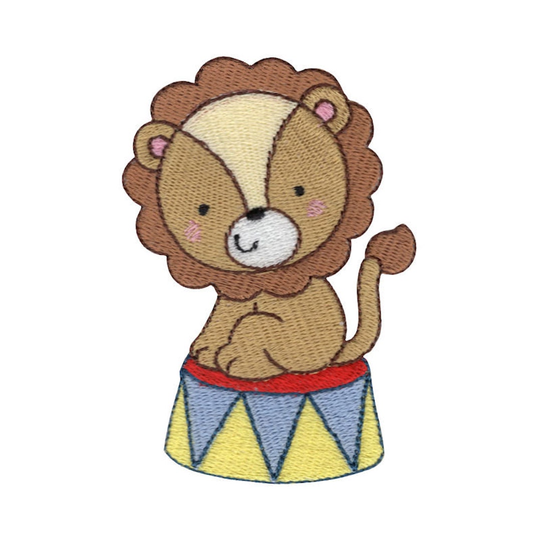 Circus Lion Embroidery Design 4x4 5x7 Inch Hoop Sizes Included Circus ...