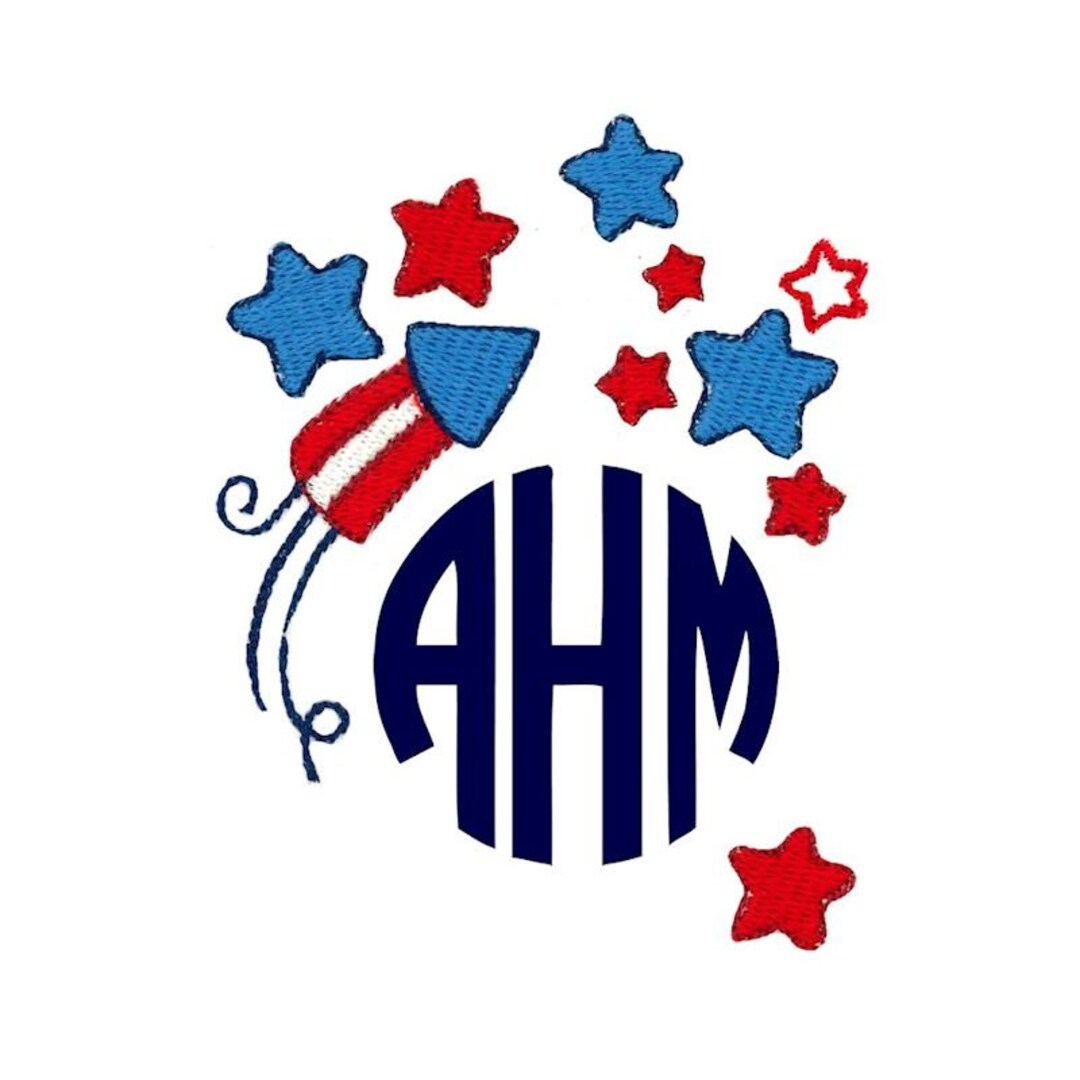 Holiday Monogram Topper - Design 7 - Filled Stitch Machine Embroidery ...