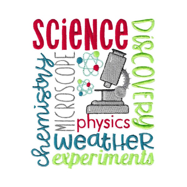 Science Embroidery - Etsy Australia