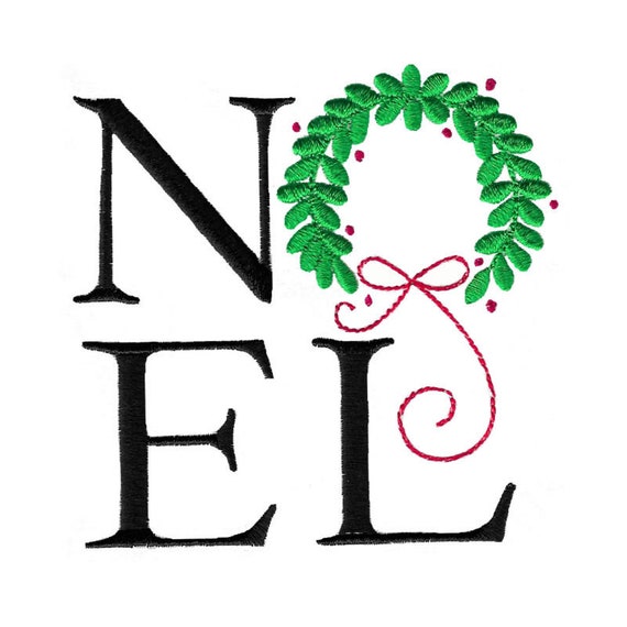 Noel Embroidery Design 4x4 5x7 6x10 8x8 Sizes Included | Etsy