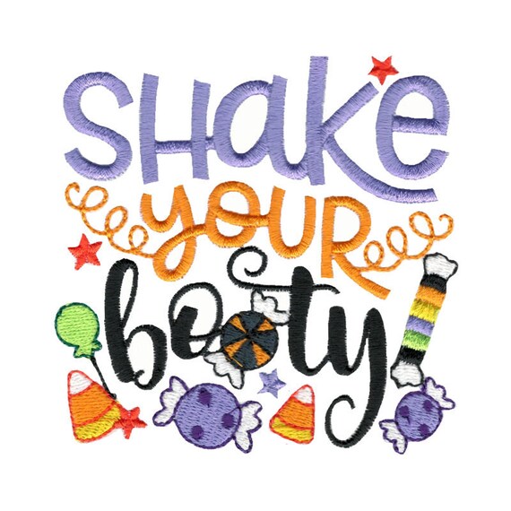 Shake Your Booty Machine Embroidery Design 4x4 5x7 6x10 | Etsy