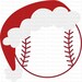 Baseball With Santa Hat SVG - Clipart and SVG File - Personal and Small ...