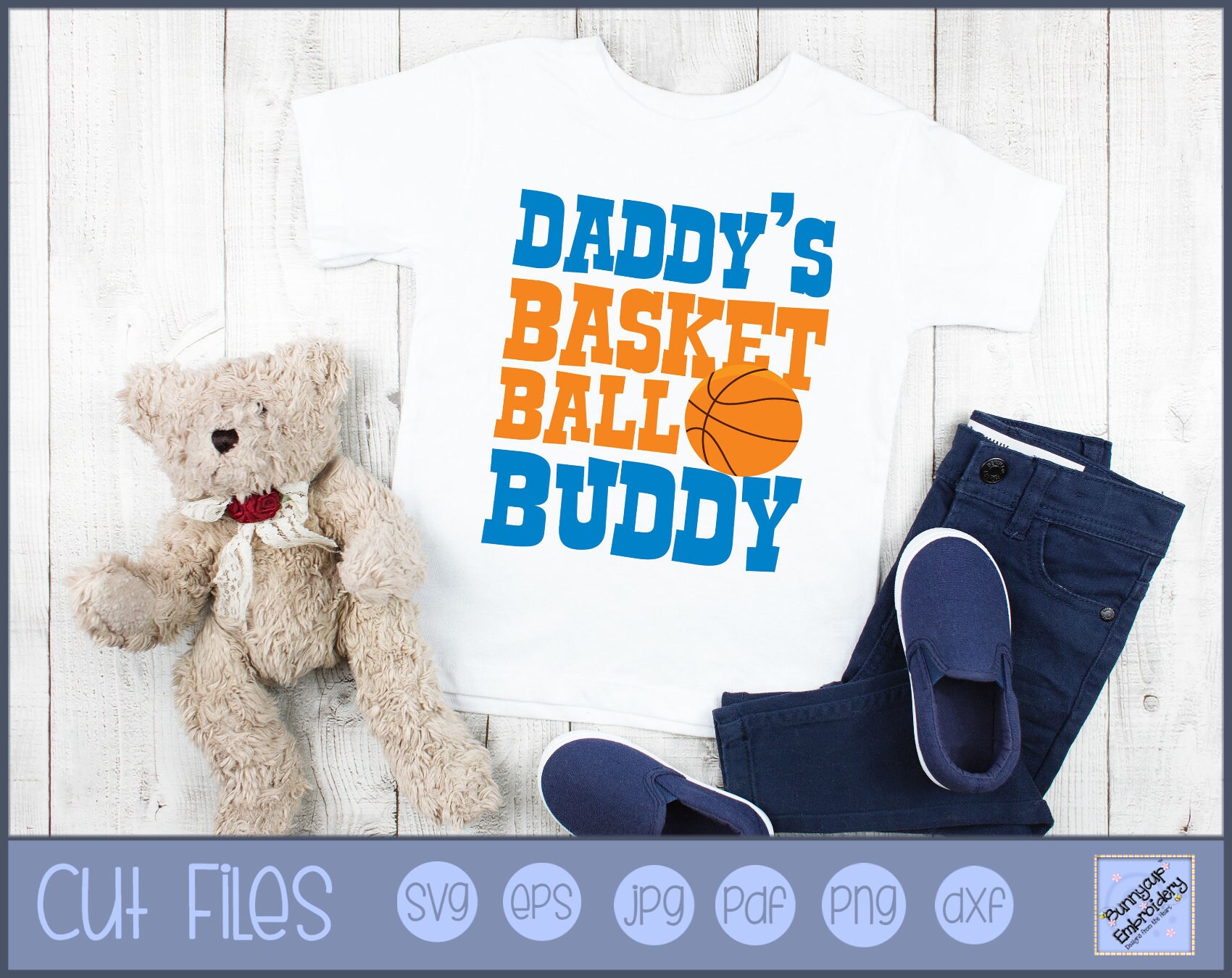 Daddy's Basketball Buddy SVG Personal and Small Business | Etsy