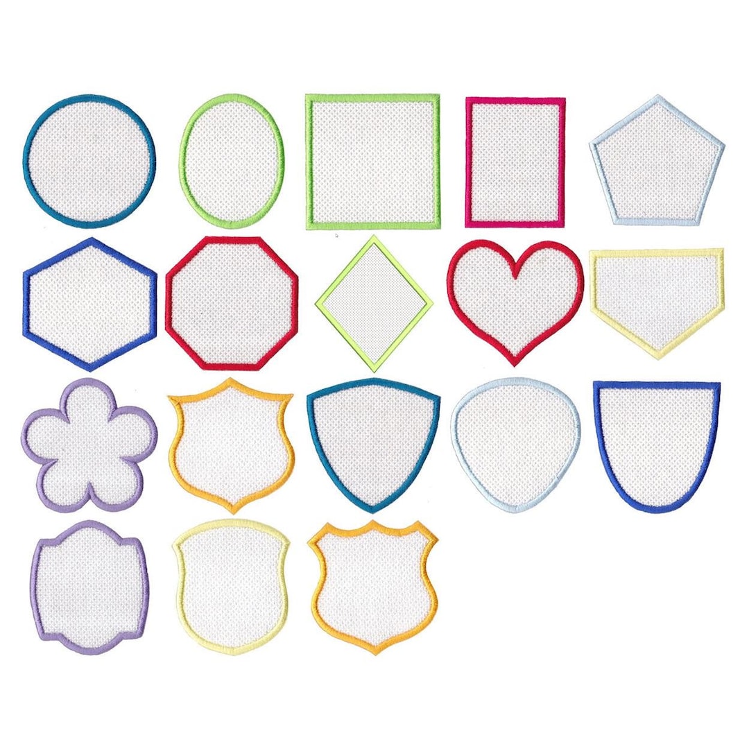 Knock Down Shapes - 18 Machine Embroidery Designs - Multiple Sizes ...