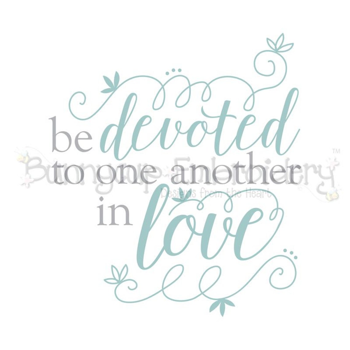 Be Devoted To One Another In Love SVG Personal and Small | Etsy