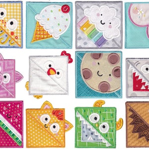 Corner Bookmarks 12 Different in the Hoop Machine Embroidery Designs ...