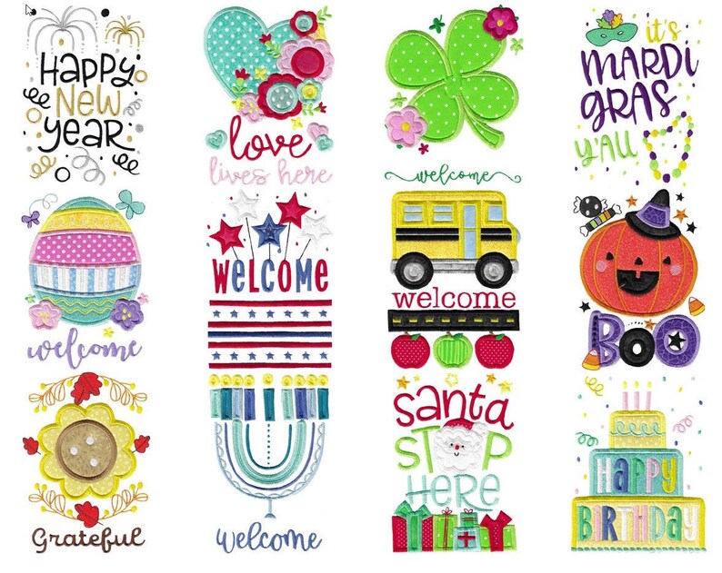 Holiday Garden Flags 12 Machine Embroidery Designs - Etsy