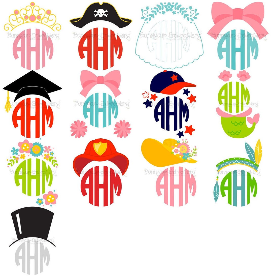 Life Monogram Toppers SVG - 13 SVG, Clip Art, Cut and Printable Files ...