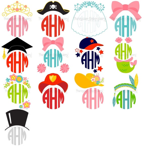 Life Monogram Toppers SVG 13 SVG Clip Art Cut and | Etsy