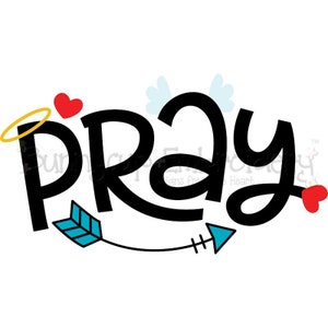 Pray SVG - Clipart and SVG File - Personal and Small Business Use ...