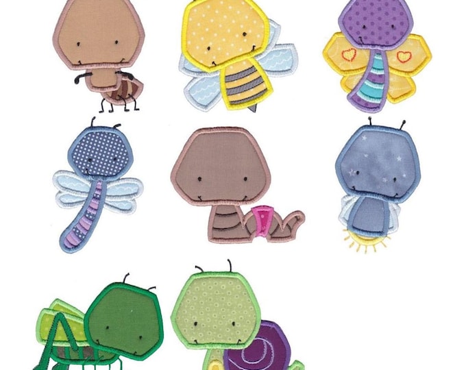 WHIMSICAL BUGS, Little Colourful, Cute Creatures, Made to Embellish ...