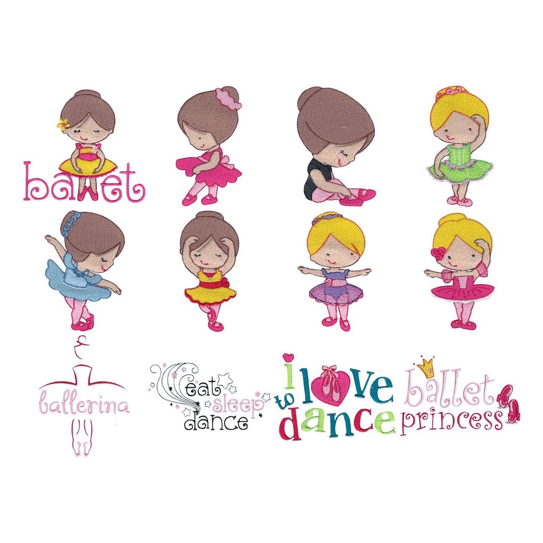 Ballet - 13 Machine Embroidery Designs - Multiple Sizes Included ...