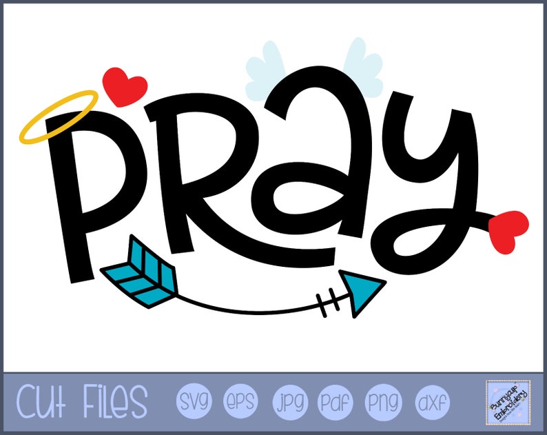 Pray SVG Clipart and SVG File Personal and Small Business - Etsy