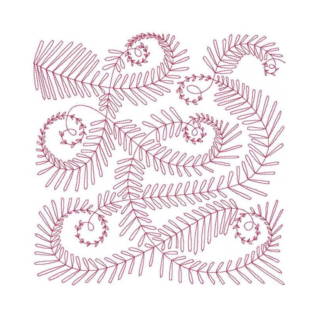 Fern Quilt Block - Digital Pantograph for Long Arm Quilting Machines ...