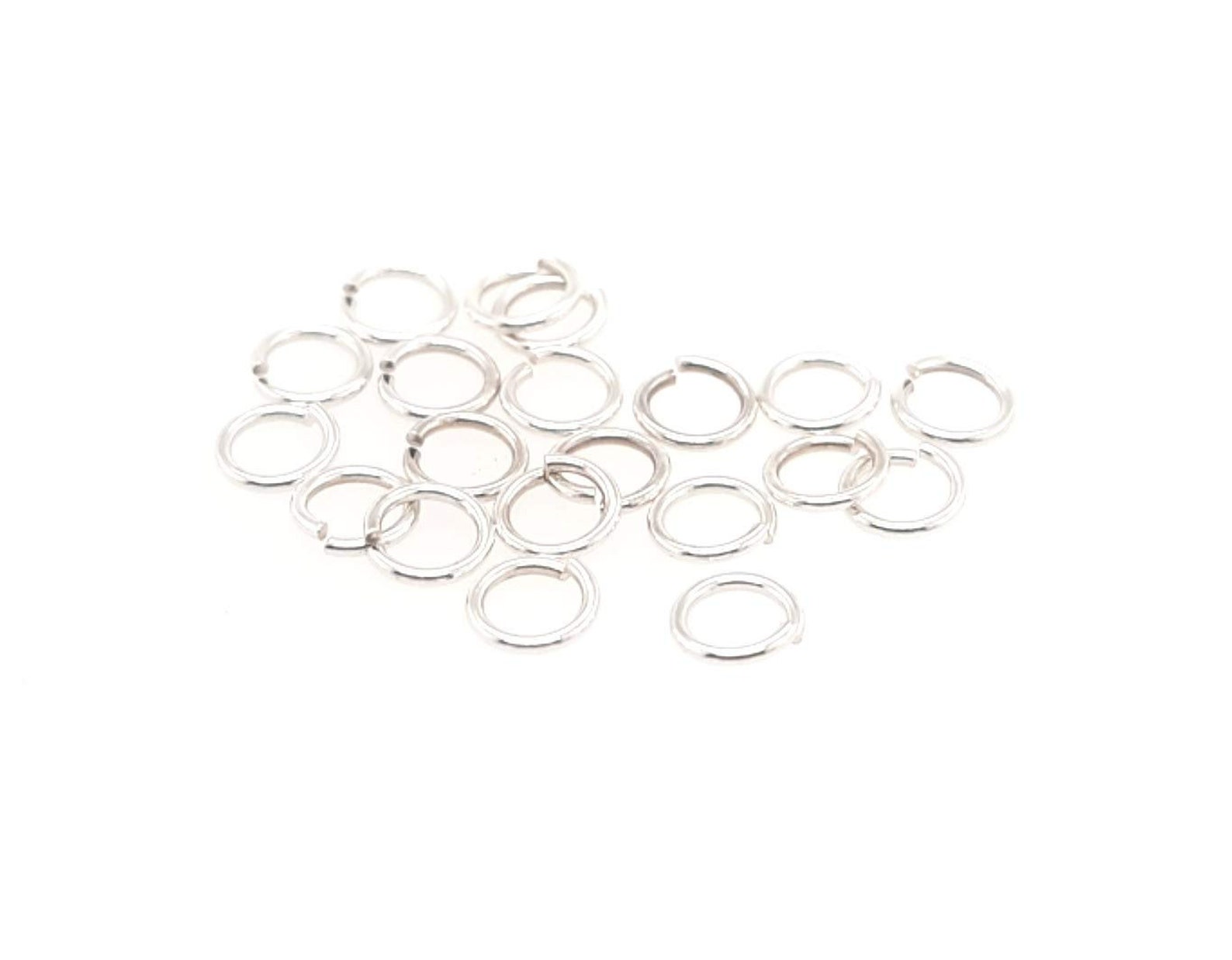 935 Argentium Silver Open Jump Rings Round 22 Gauge Inside - Etsy
