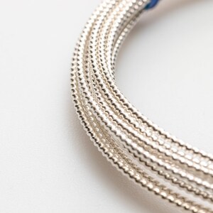 925 Sterling Silver Round Wire Twist Pattern, Soft 6 8 10 12 13 14 16 ...