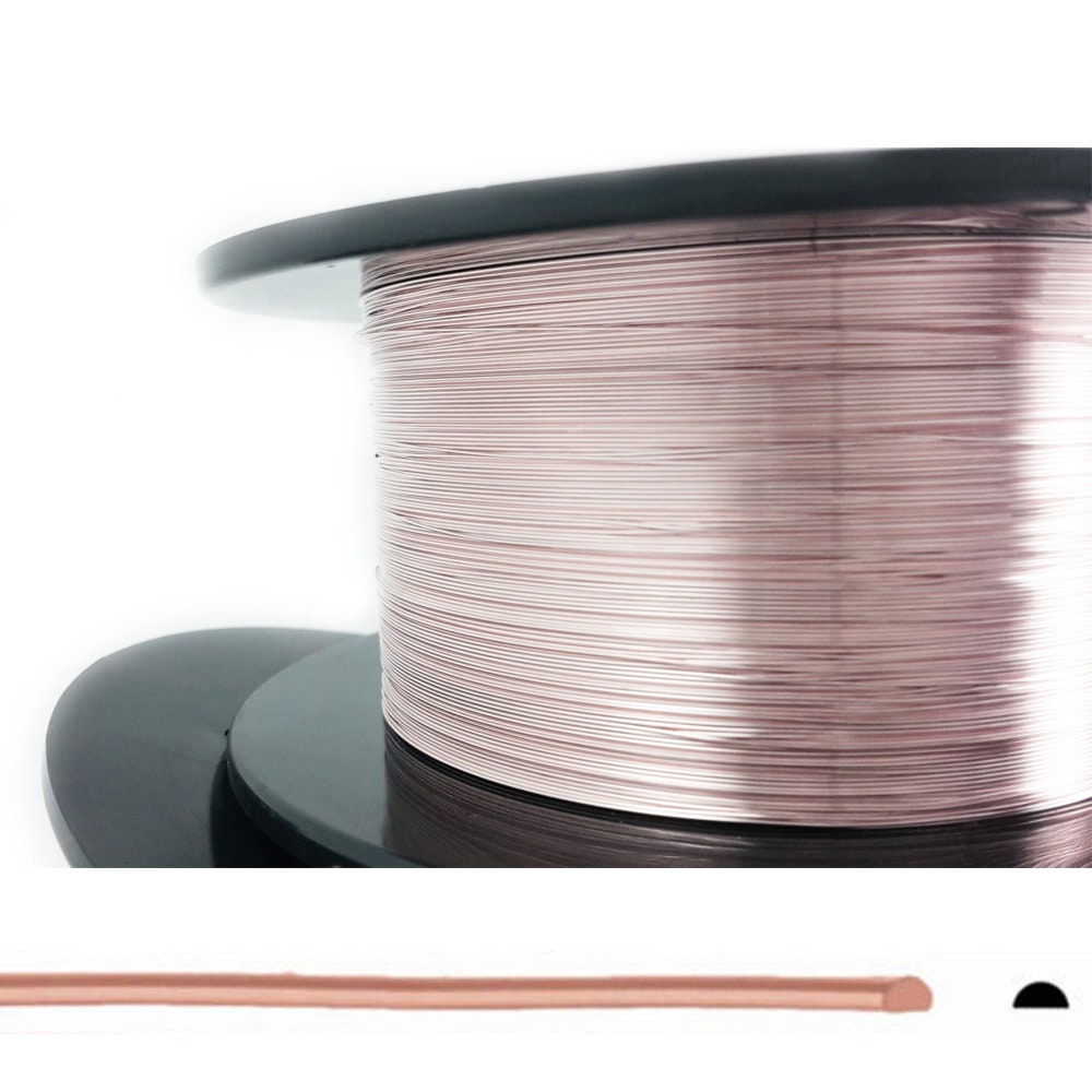 14/20 Pink/rose Gold Filled Wire Dead Soft Half Round 8-16 18 - Etsy